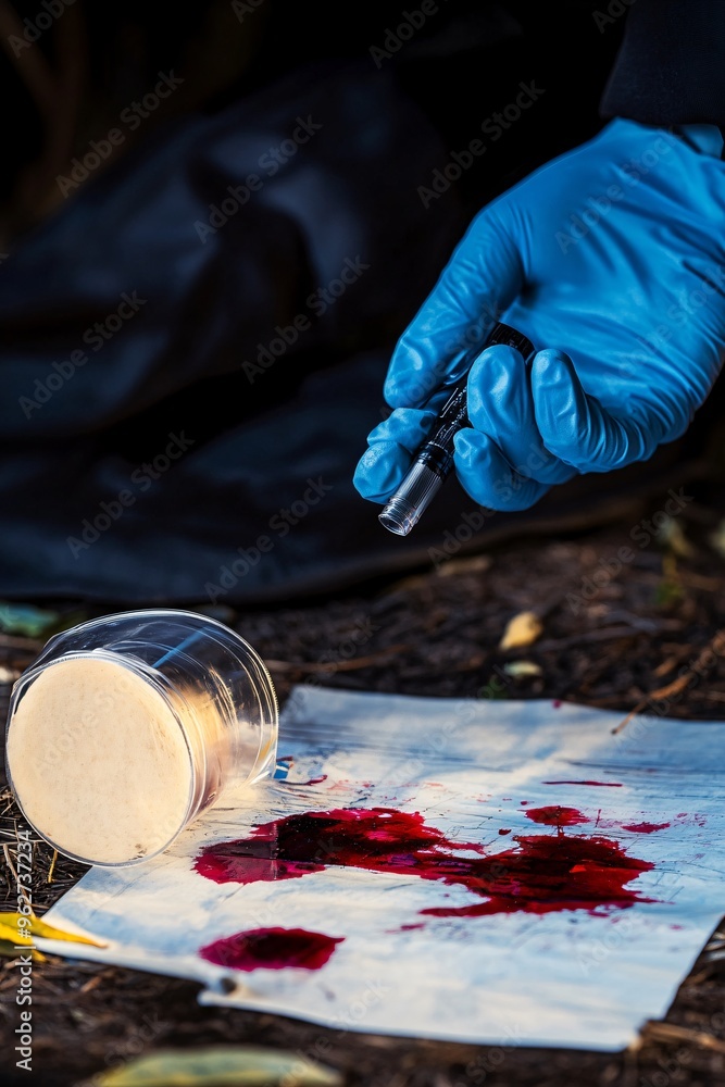 Crime Scene Investigation Blood Evidence Stock Photo | Adobe Stock