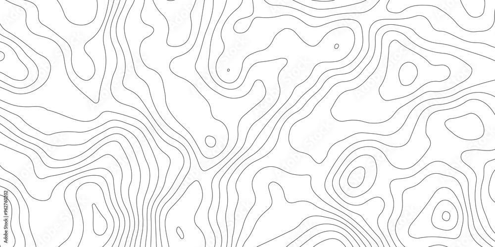 White topography topology vector white background fresh contour map ...