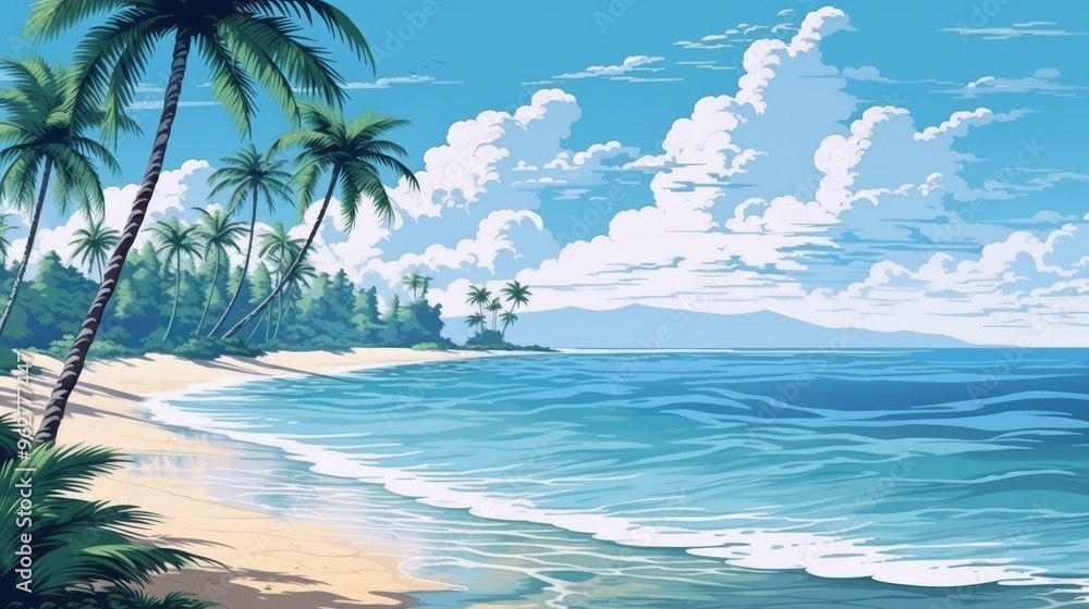 Retro pixel art game background featuring a level up button in a ...