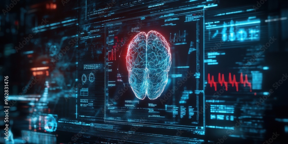 Abstract technology ui futuristic human medical hud interface hologram ...