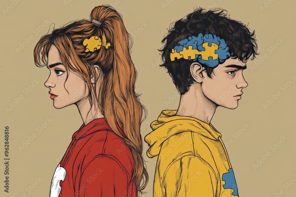 Mind machine interface Neuro network Cartoon style illustration of a ...