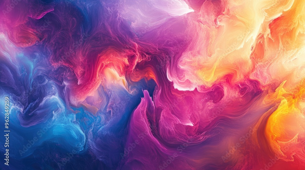 Abstract background with colorful, moving patterns and dynamic effects ...