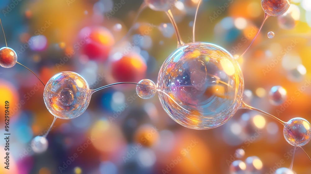 A digital representation of a complex biological cell with interactive ...