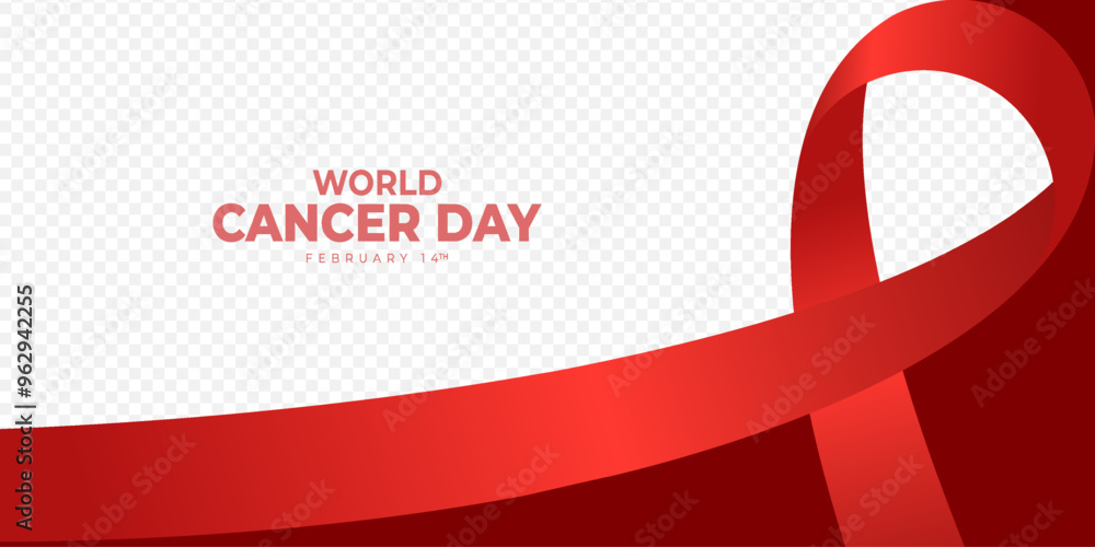 illustration of world cancer day frame border and divider poster design ...