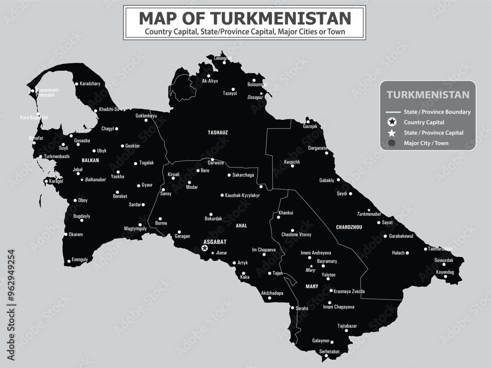 Geography politics map of countries. Map of country with capital ...