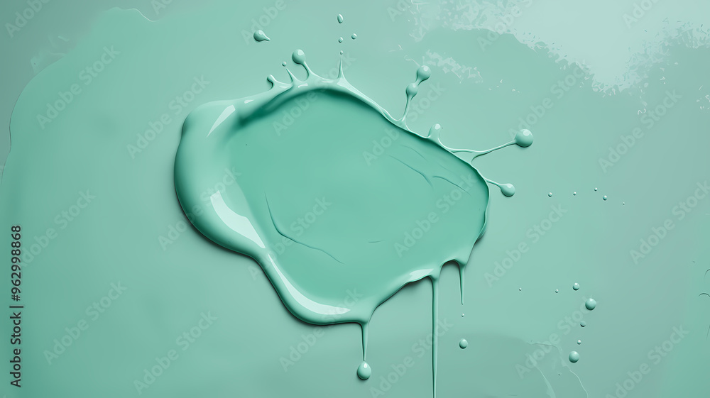 mint green paint splatter, paint splash, paint splatter, blot of paint ...