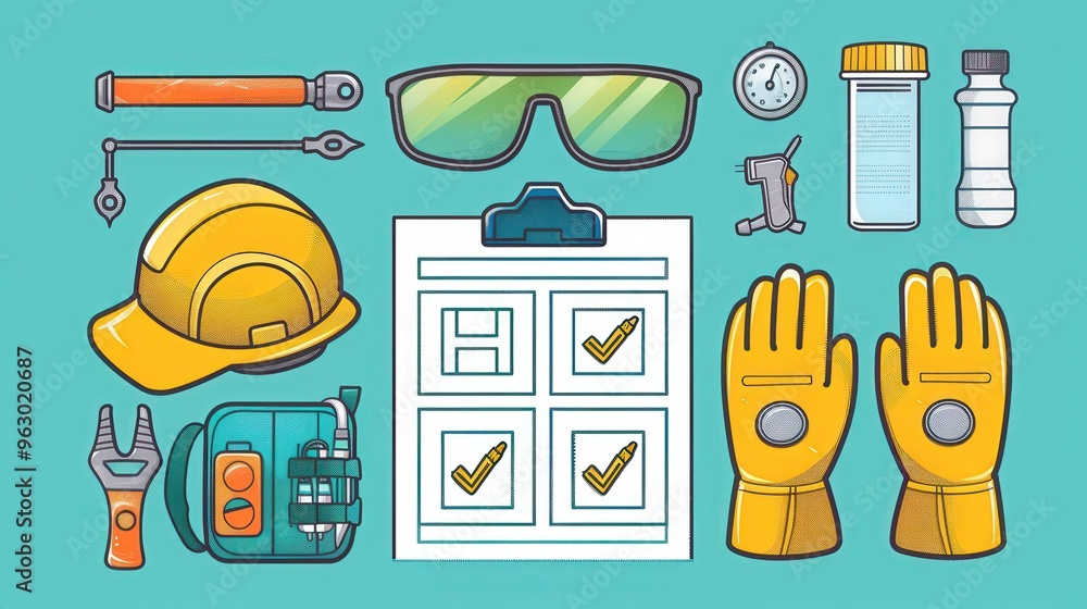 Artistic representation of a personal protective equipment (PPE ...