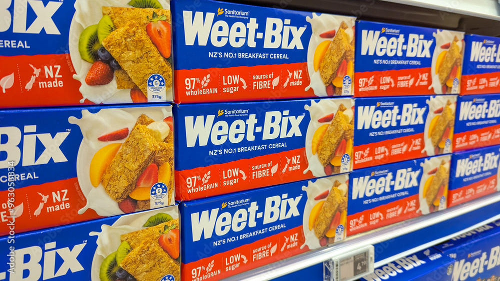 Weet-bix wholegrain wheat breakfast cereal made by Sanitarium Health ...
