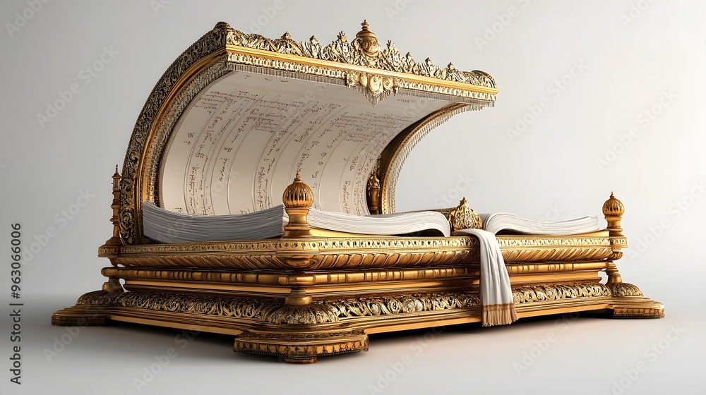88. "A detailed 3D image of the Sikh Guru Granth Sahib open ...