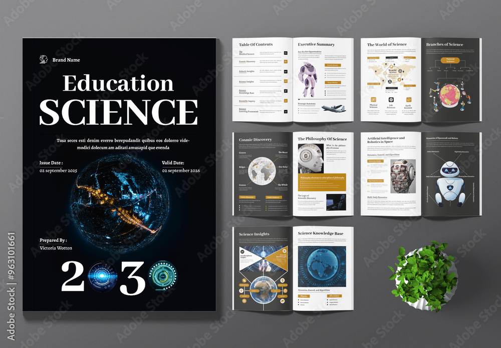 Education Science Template Stock Template | Adobe Stock