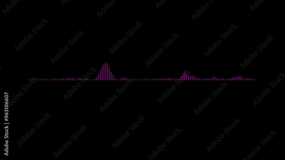 3D, Audio waveform spectrum animation. spectrum audio animation, Wave ...