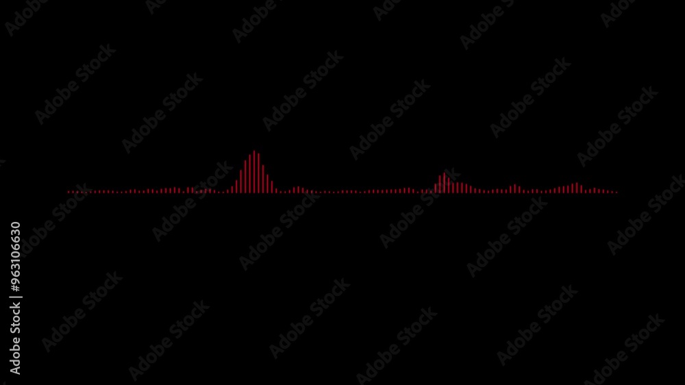 3D, Audio waveform spectrum animation. spectrum audio animation, Wave ...