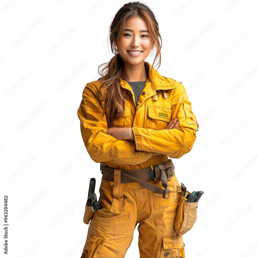 Structural Engineer woman isolated on a transparent background png file ...