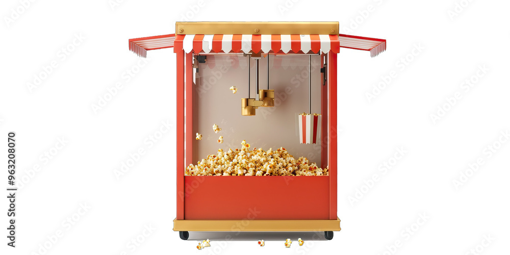 Theater popcorn machine, for popping popcorn at the concession stand ...