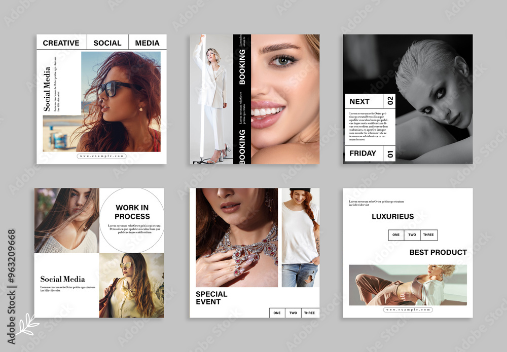 Social Media Layout Stock Template | Adobe Stock