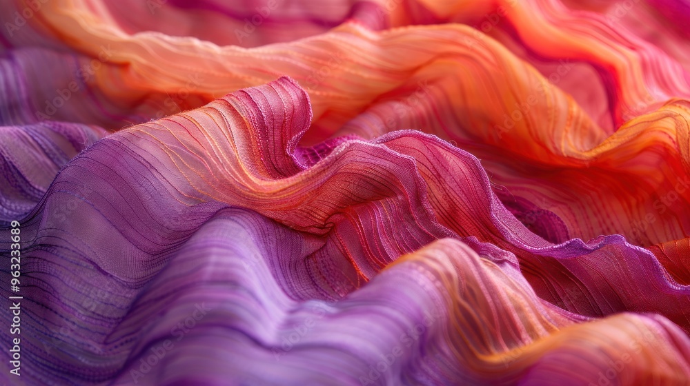 macro photograph of a textile surface, revealing the intricate details ...