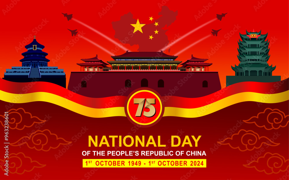 75th Anniversary of People's Republic of China National Day 1st October ...
