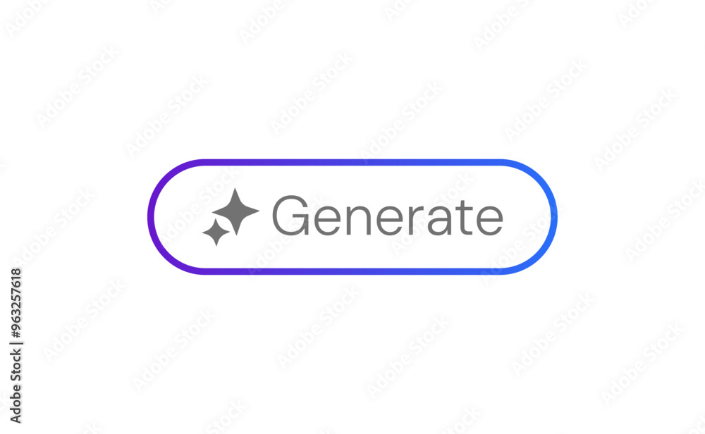 AI Generate Button. Vector Button for AI Generator App. AI Icon for ...