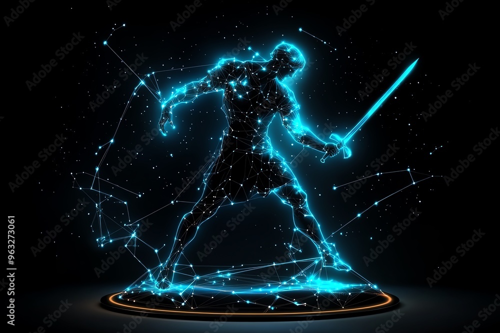 Star constellation, Perseus, the hero with a sword represents the Greek ...