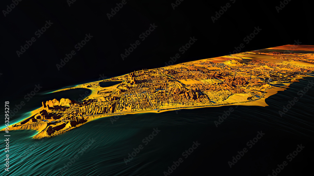 Technical aerial visual, 3D LiDAR GIS aerial map satellite scan model ... Technical aerial visual, 3D LiDAR GIS aerial map satellite scan model ...