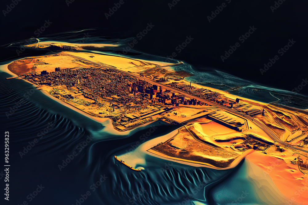 Technical aerial visual, 3D LiDAR GIS aerial map satellite scan model ... Technical aerial visual, 3D LiDAR GIS aerial map satellite scan model ...
