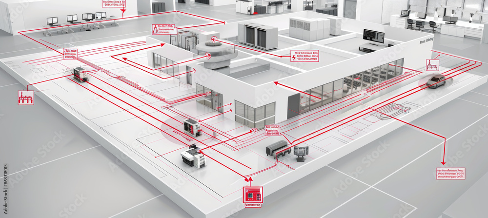 A schematic diagram of a secure network connection, featuring firewalls ...