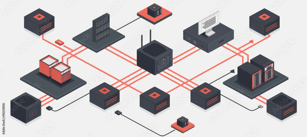 A schematic diagram of a secure network connection, featuring firewalls ...
