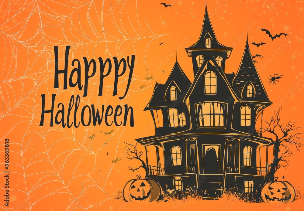 Halloween Background Spooky Design Haunted Theme Ghostly Background ...