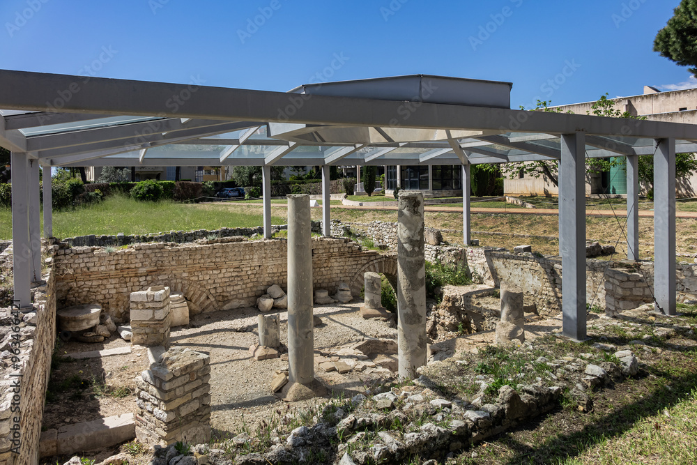Archaeological museum (Musee archeologique de Nice-Cimiez) on the hill ...