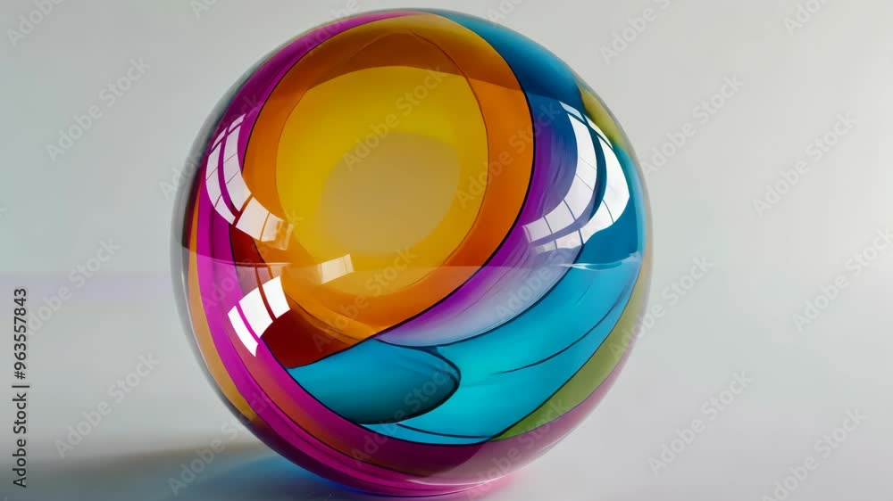 Exploring the vibrant colors and intricate design of a translucent ...