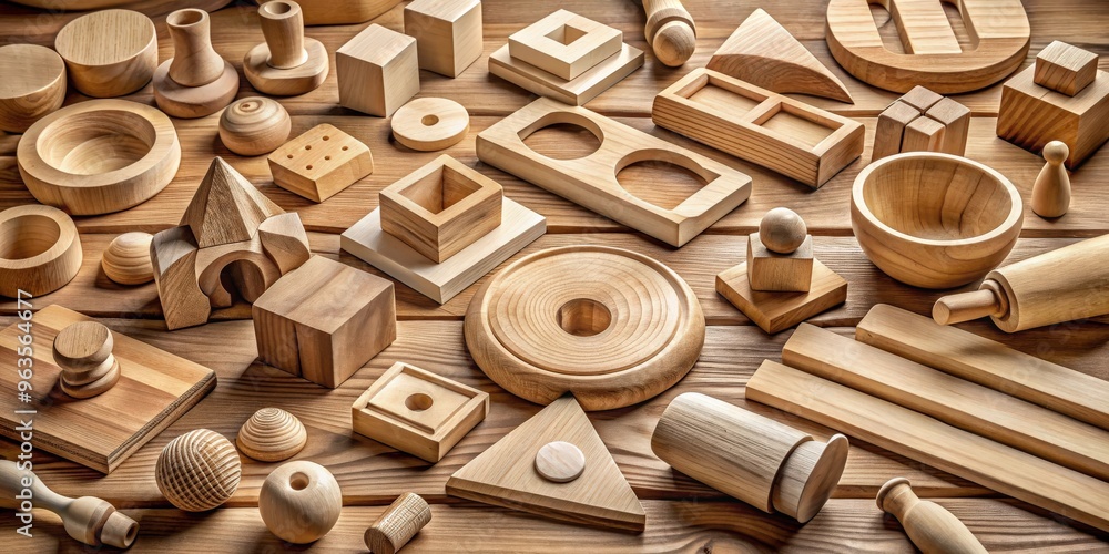Wooden workpieces in a variety of shapes and sizes, perfect for ...