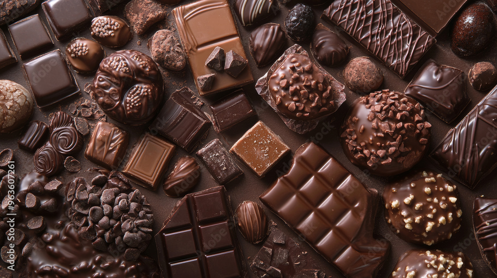 Showcase the luxurious world of chocolate, highlighting the art of ...
