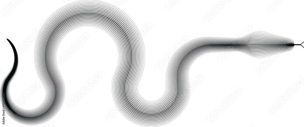 Snake logo. Chinese new year 2025 zodiac snake symbol .design elements ...
