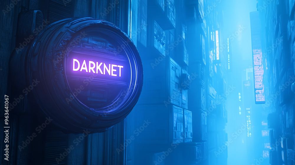Exploring the enigmatic depths of the digital darknet landscape Stock ...