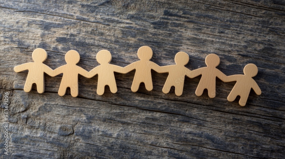 Unity in Diversity: Paper Chain of People Stock Photo | Adobe Stock