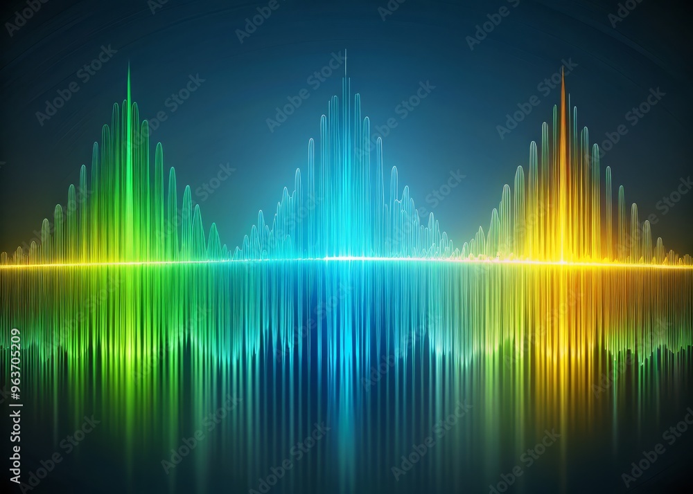 Spectrographic waterfall plot of an audio signal, displaying harmonics ...