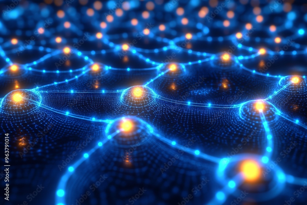 Dendritic spines acetylcholine and glial cells digital grid of neural ...