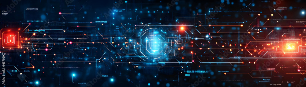 AI Automation Frame: Sleek Border Design with Cost Efficiency Icons ...