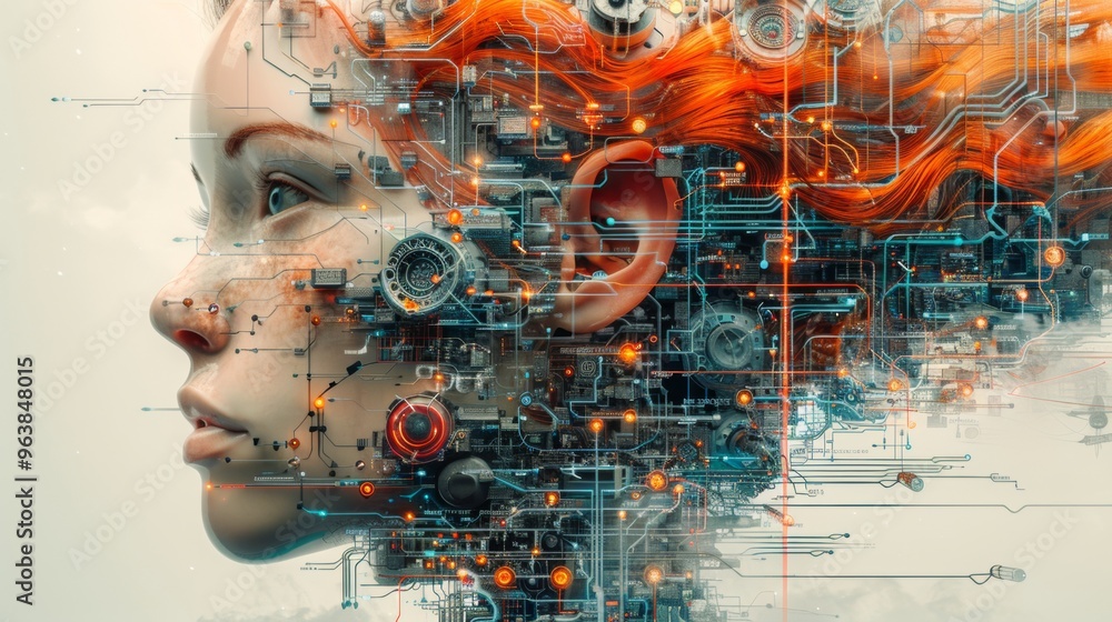 General purpose technology, as a 4 parts picture with 4 elements ...