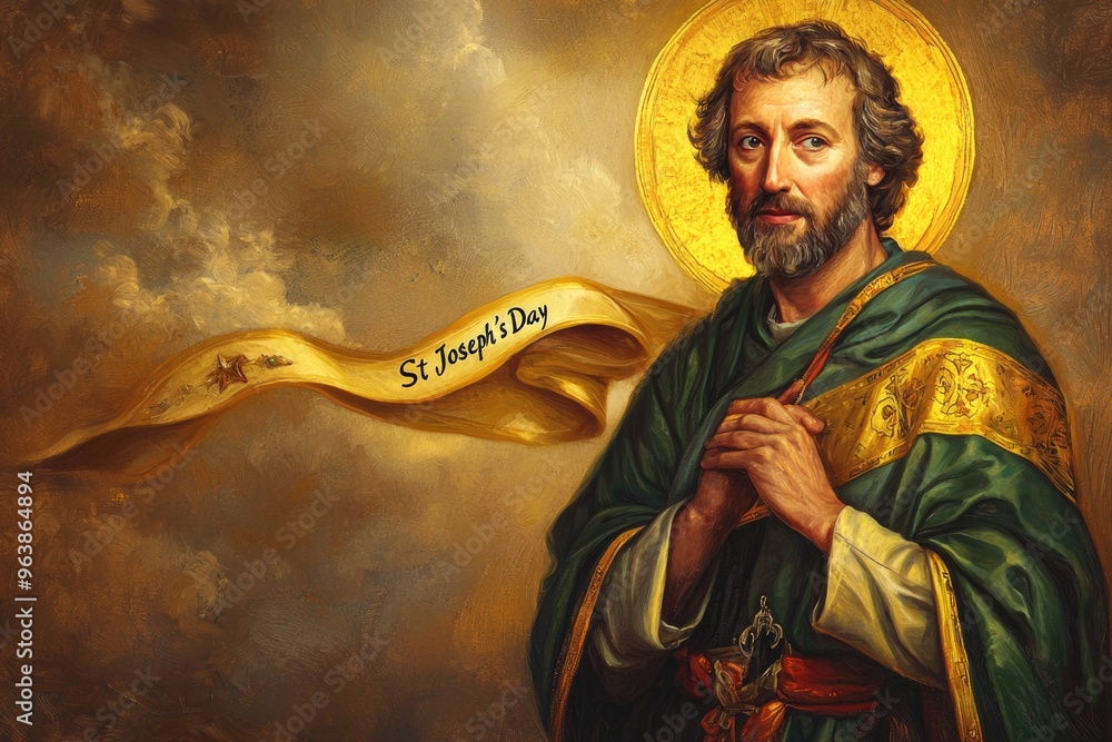 St. Joseph's Day portrait: capturing essence of Joseph, father of Jesus ...