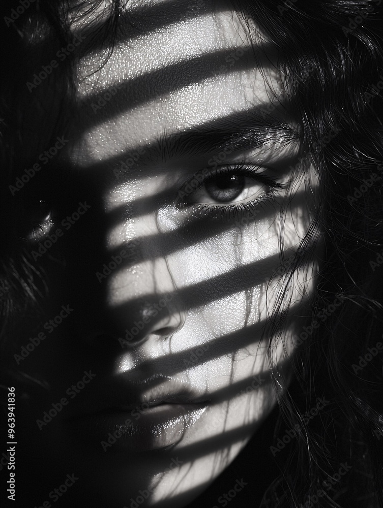 Dissimuler captures the intricate interplay of light and shadow ...