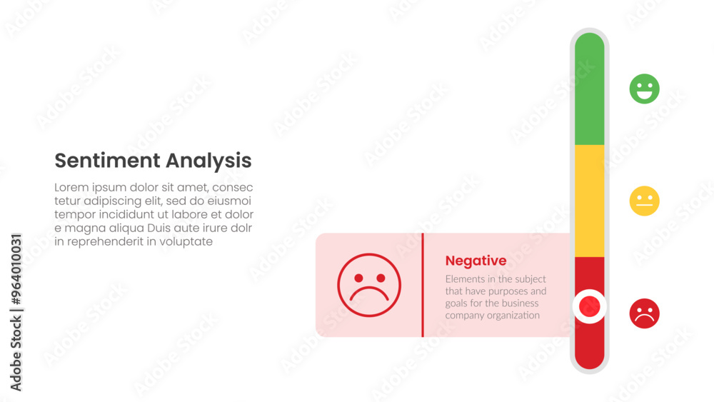 sentiment analysis framework infographic template with vertical slide ...