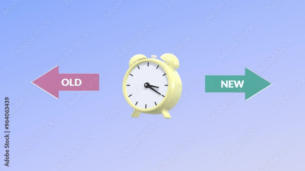 Old Versus New Concept Animation. Old And New Concept With Animated ...