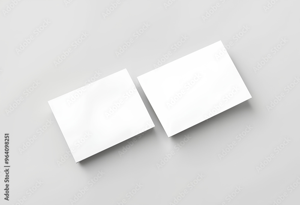 Blank white rectangles pc display web-site design mockup, clipping path ...