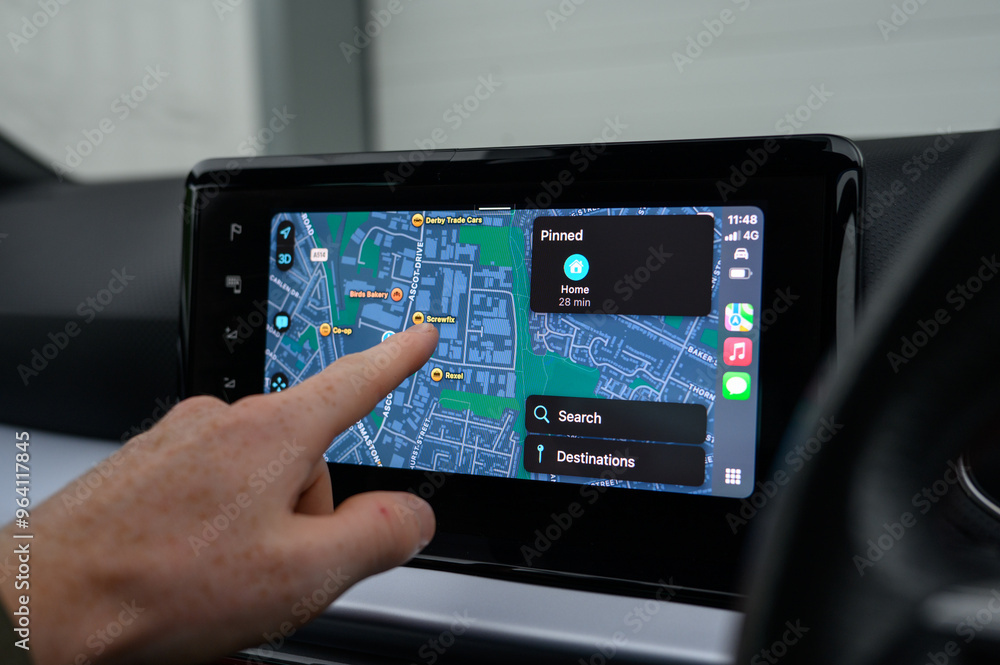 Using Apple Maps Integrated into Apple CarPlay on a Modern Car ...