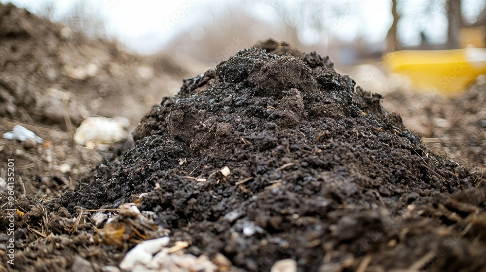 Rich Composting Process: Close-Up of Organic Waste Decomposing into ...