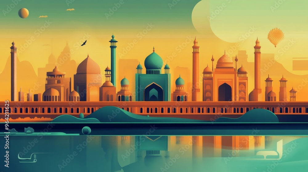 Celebrate Pakistan Day on August 14, 1947, with a banner or poster ...