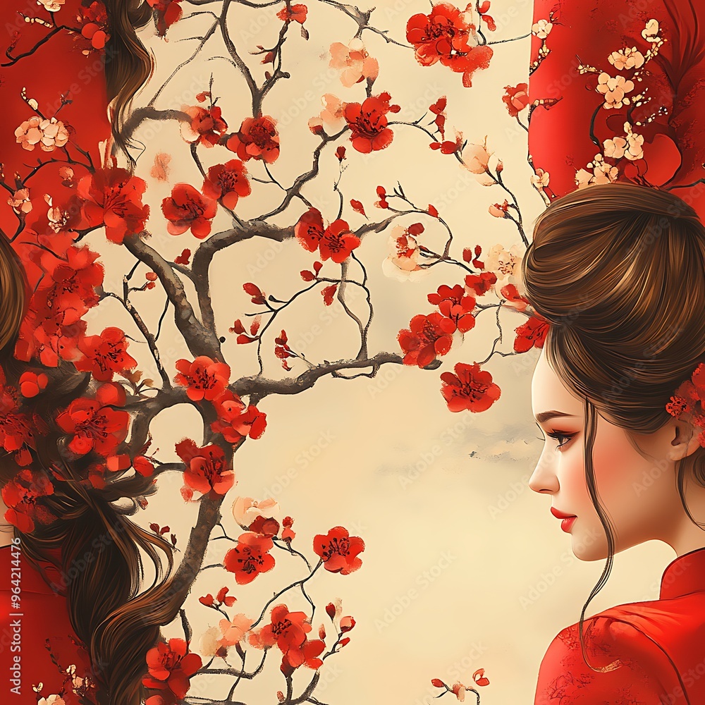 Ao Dai Pattern - A pattern used in Vietnam’s national dress, known for ...