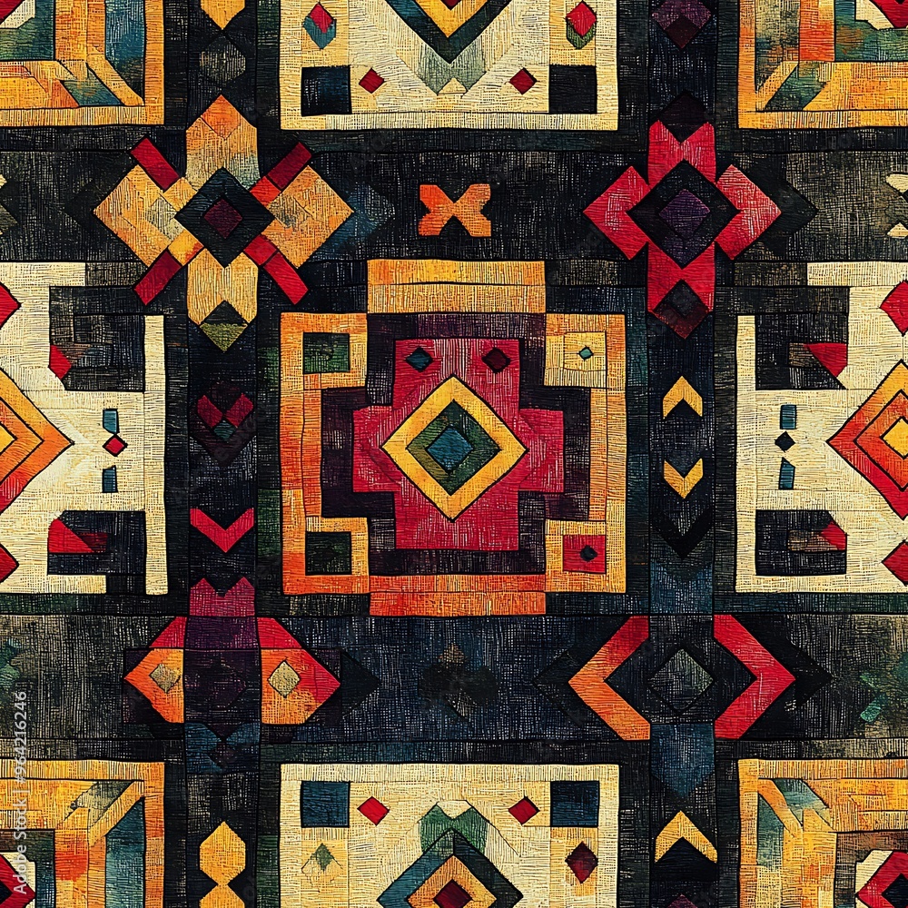Maya Textiles Pattern - A woven fabric pattern influenced by the art ...