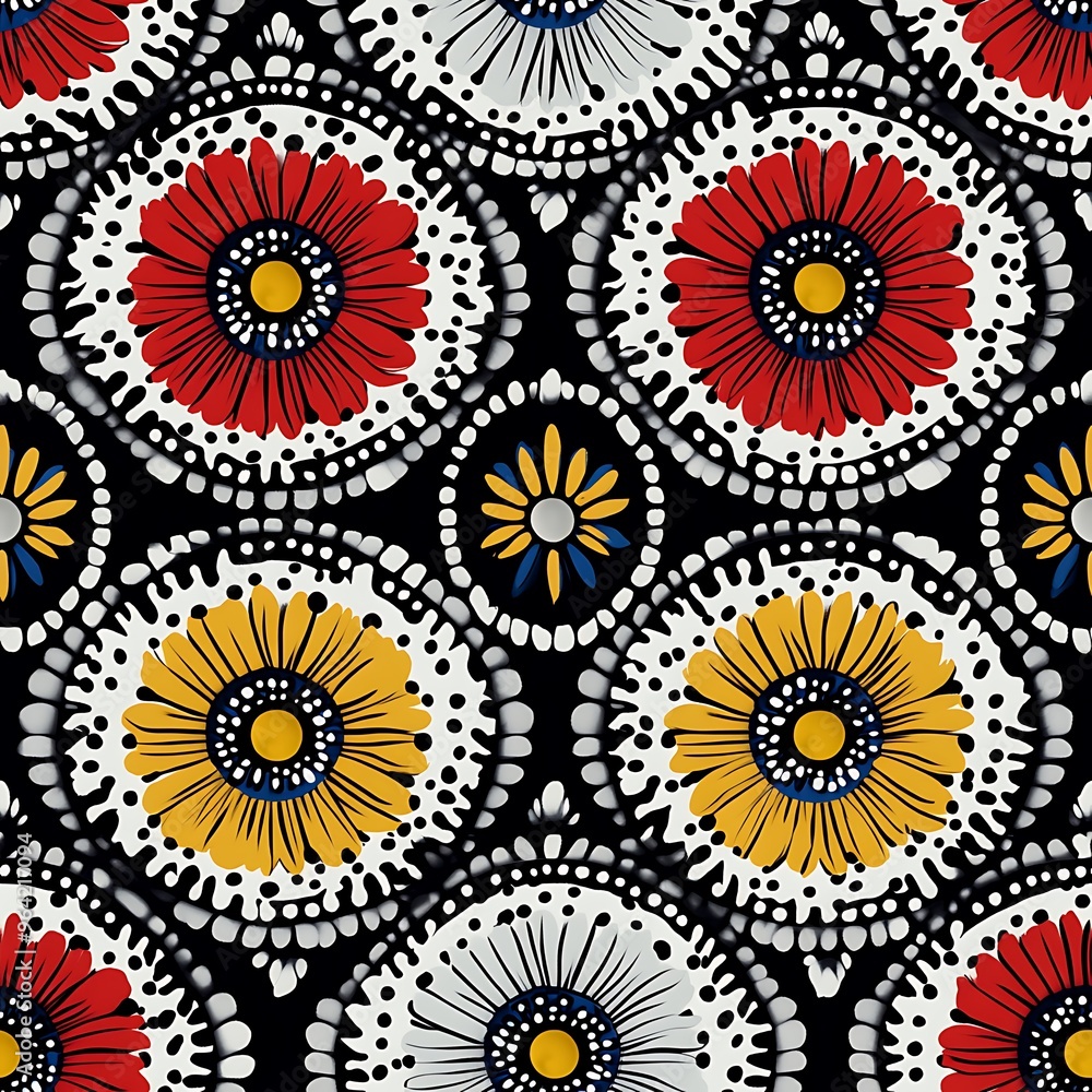 Shweshwe Pattern - A cotton fabric pattern known for its bold colors ...